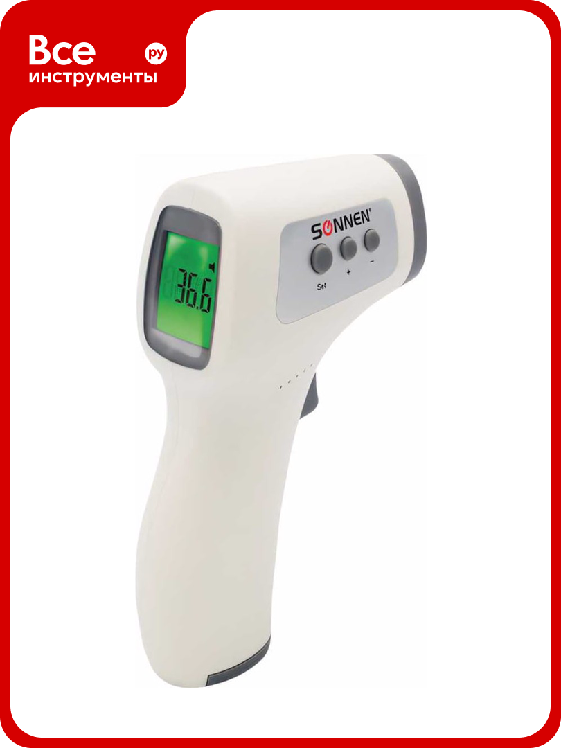 Бесконтактный электронный инфракрасный термометр SONNEN NIT-2 GP-300 630829
