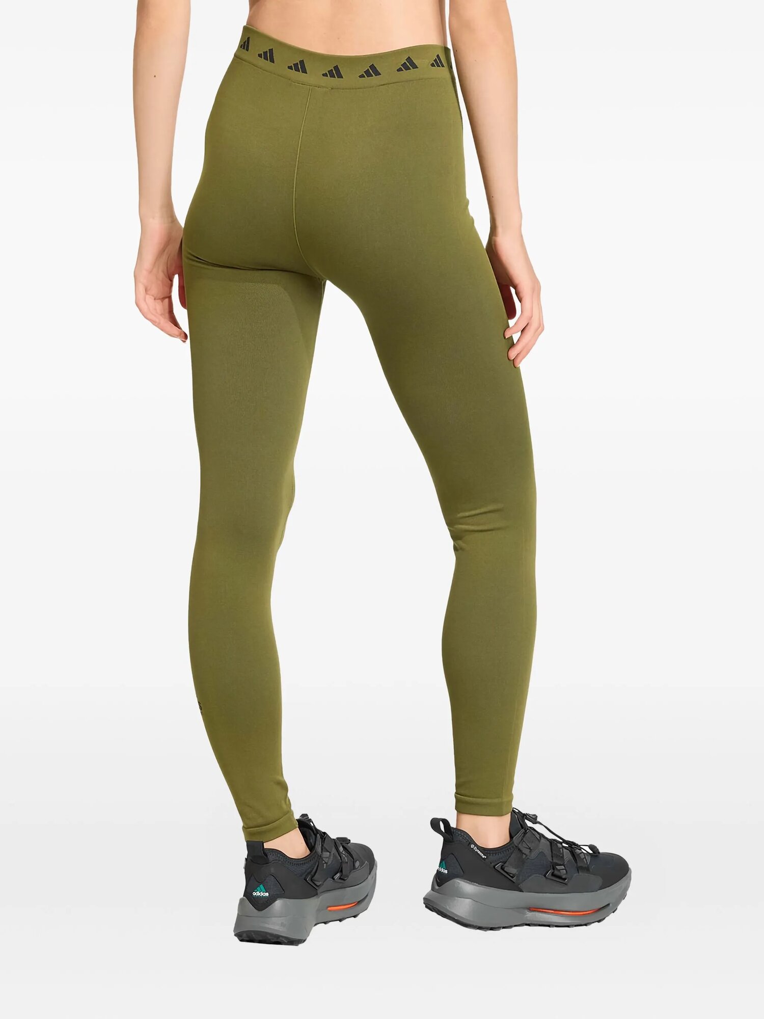 Легинсы adidas, размер 4 UK, зеленый, — фото 1