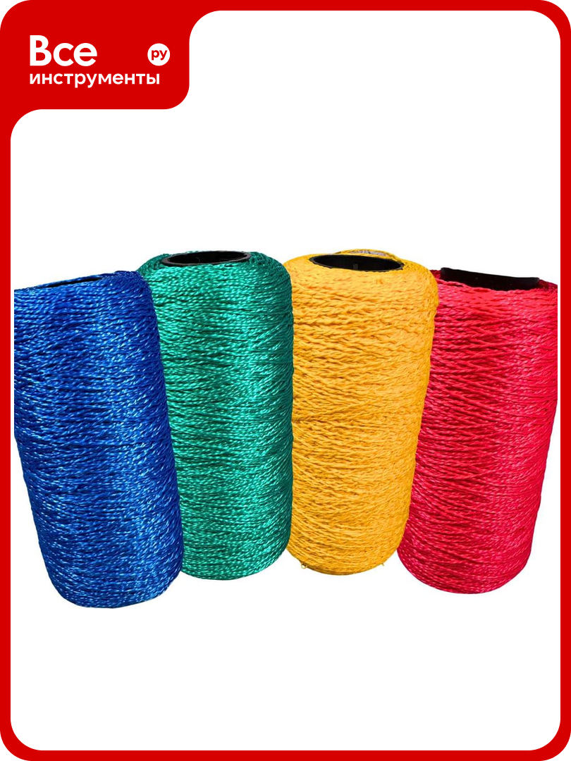 Разметочный шнур ООО Оптхозторг полипропиленовый, строительно‑бытовой на катушке, прочный, горизонтальное выравнивание