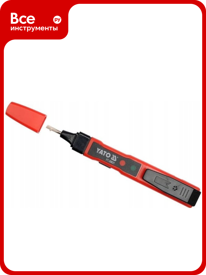 Отвертка-индикатор /звуковая/ YATO YT-28631 092 1, сети, руках