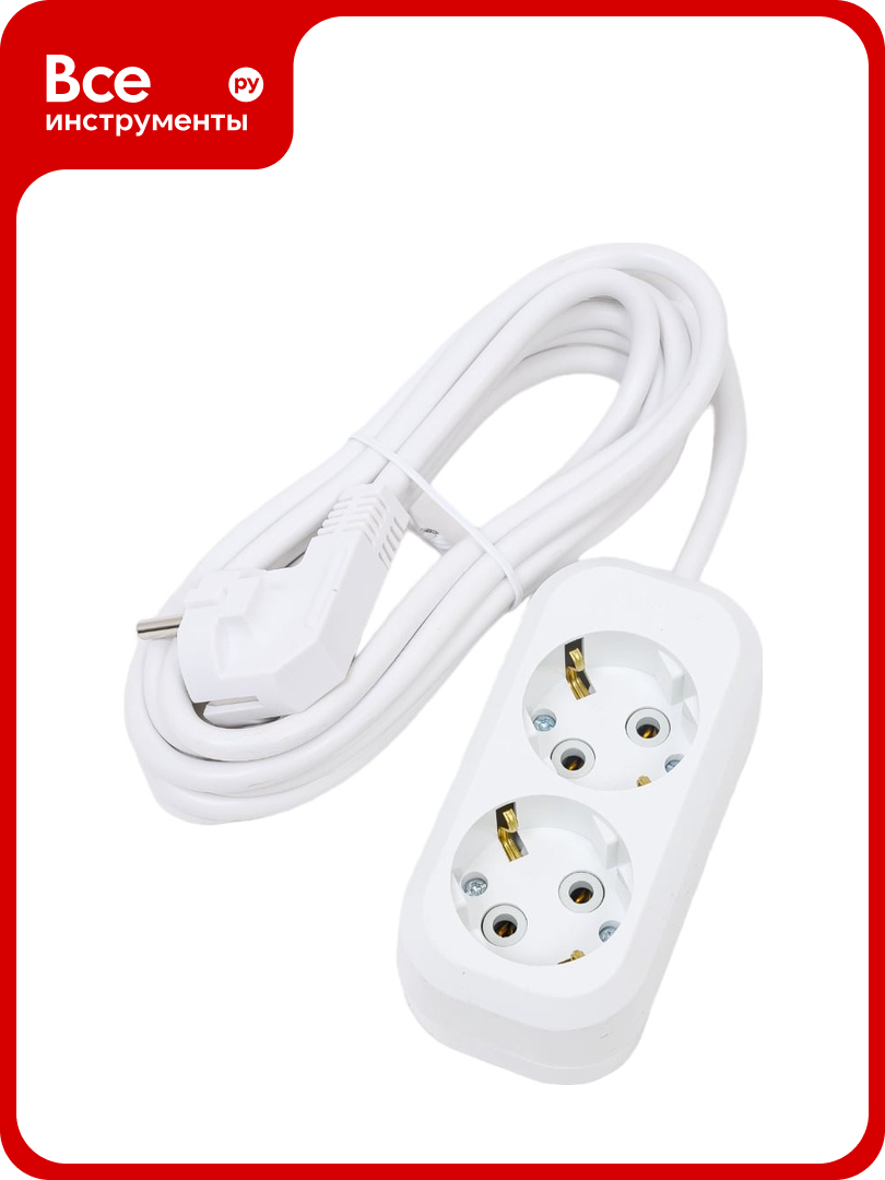 Удлинитель с заземлением 2х3 м Makel 113 MGP113, 3 м