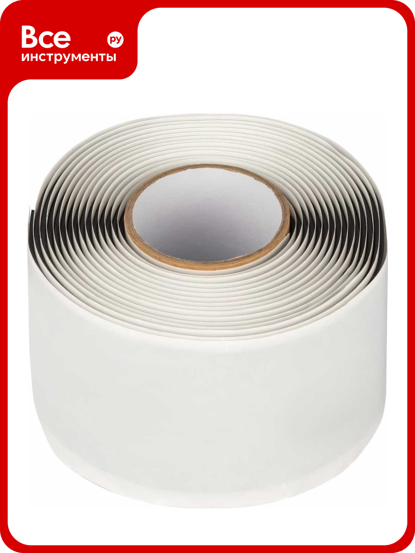 Изолента ЭРА PRO PRORUMAS50 резиновомастичная электротехническая лента, 50 мм, 3 м, 1,65 мм, черная Б0057481, изоляции