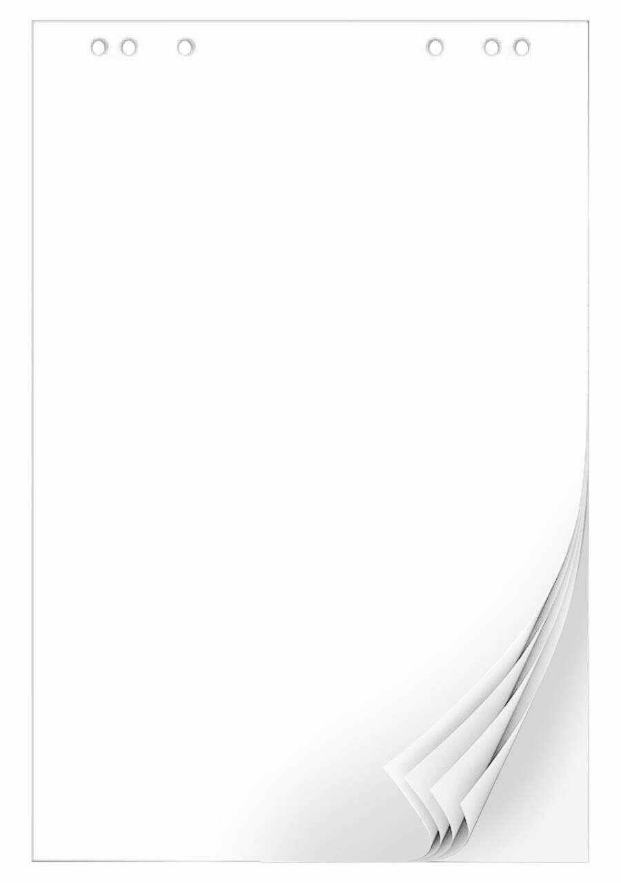 Бумага (блок) для флипчарта INFORMAT 67,5х96,5 см без линовки 80 г м2 20 л.