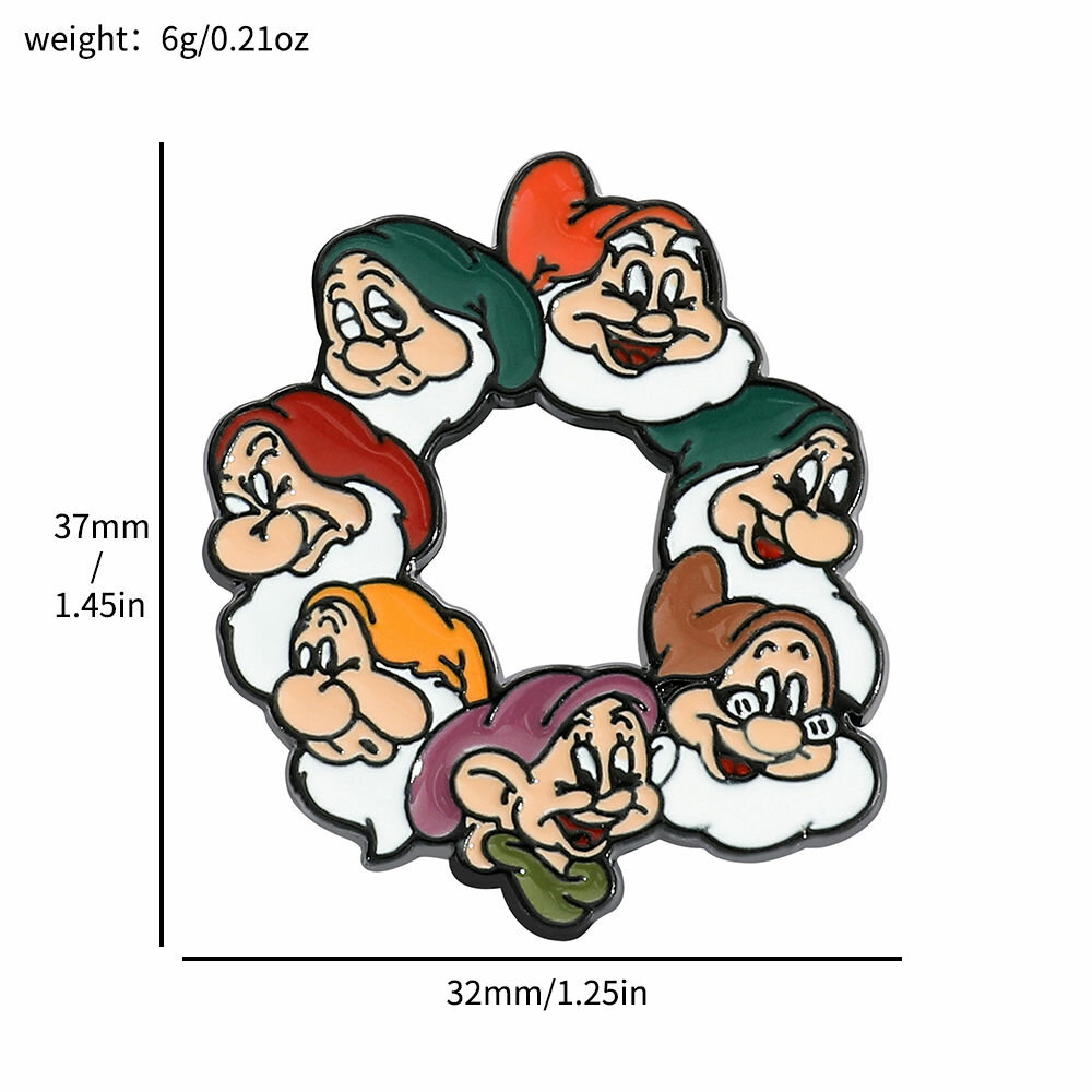 MINISO Брошь с персонажем мультфильма Диснея, личность, креативная анимация, периферийный элемент, милый, очень милый, высококачественный металлический значок, аксессуары
