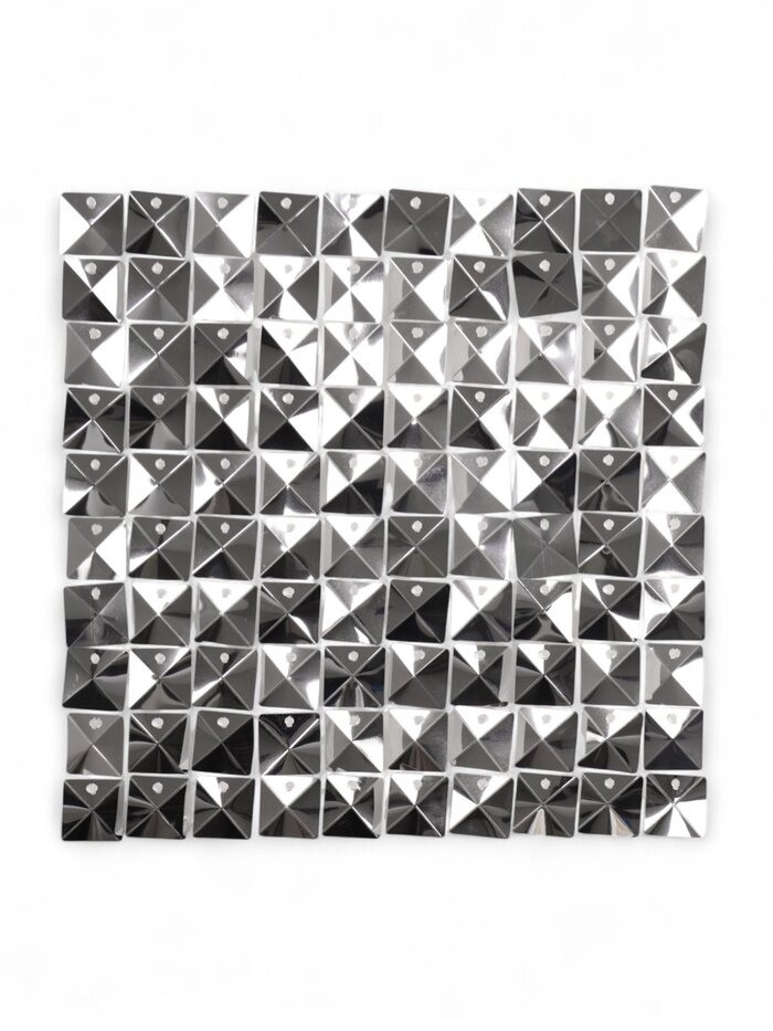 Панель с пайетками для фотозоны 30×30 см серебро