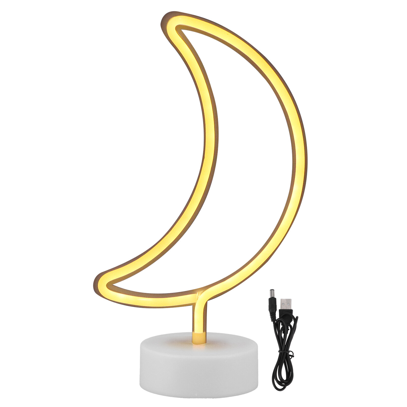 Shape Shape Neon Light Neon Знак с базой для спальни вечеринка подарка подарки USB/аккумулятор