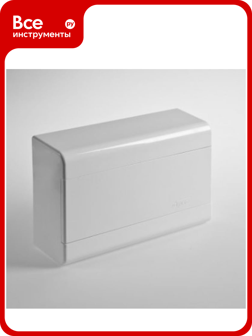 Щиток открытой проводки Рувинил Тусо на 12 модулей с дверцейx93 мм непрозрачная дверца 68012Б 280x190