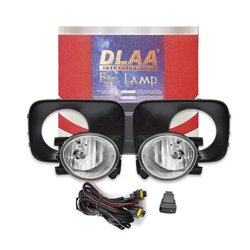 1 комплект, автомобильный передний противотуманный фонарь в сборе для Honda Pilot 2009 ~ 2015 с галогенными лампами H11, комплект обновления жгута проводов