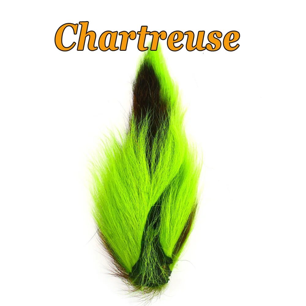ICERIO Натуральный хвост оленя для вязания мух Зеленый, Chartreuse