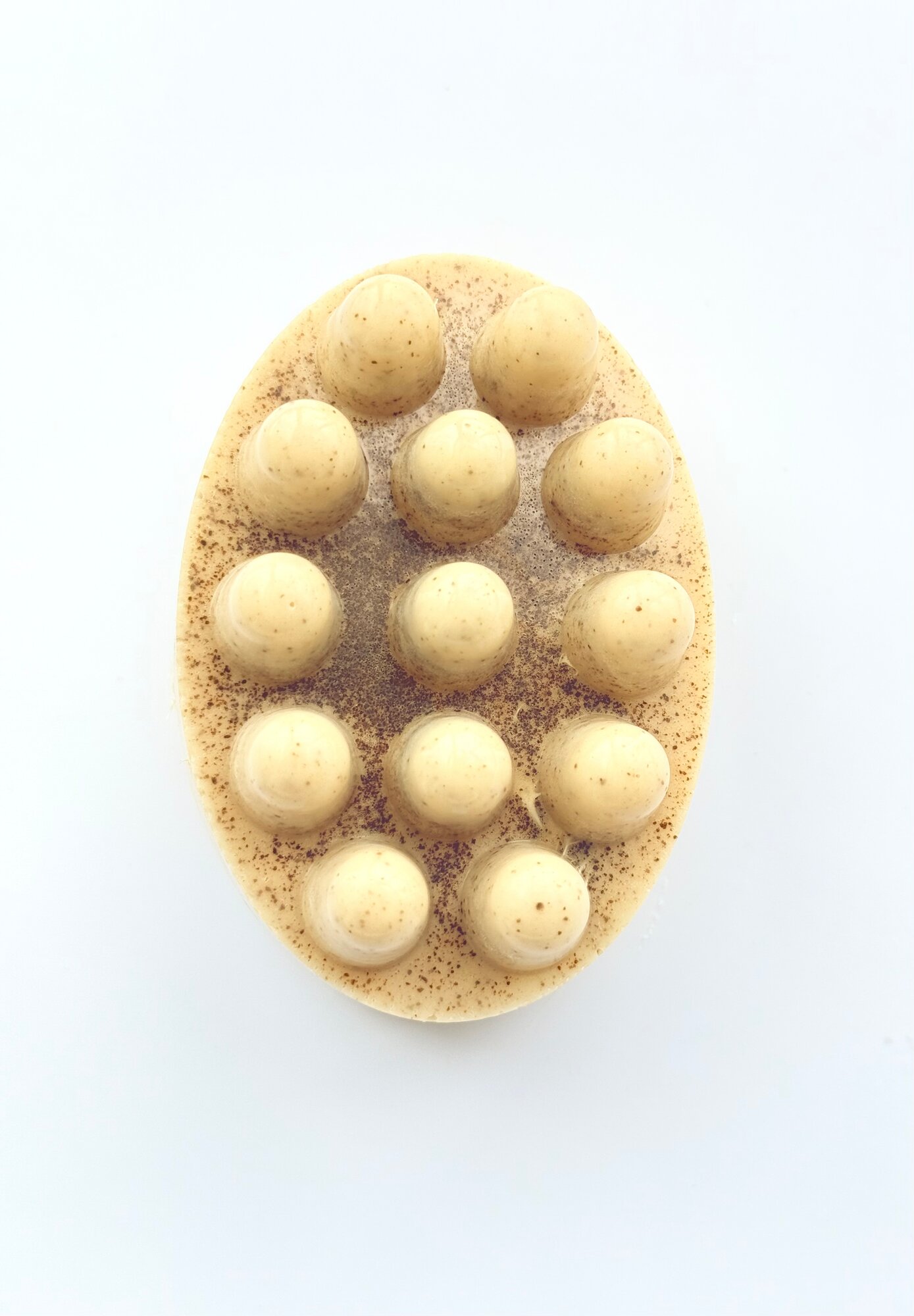 Массажное мыло-скраб с молотым кофе и с люффой 120 гр