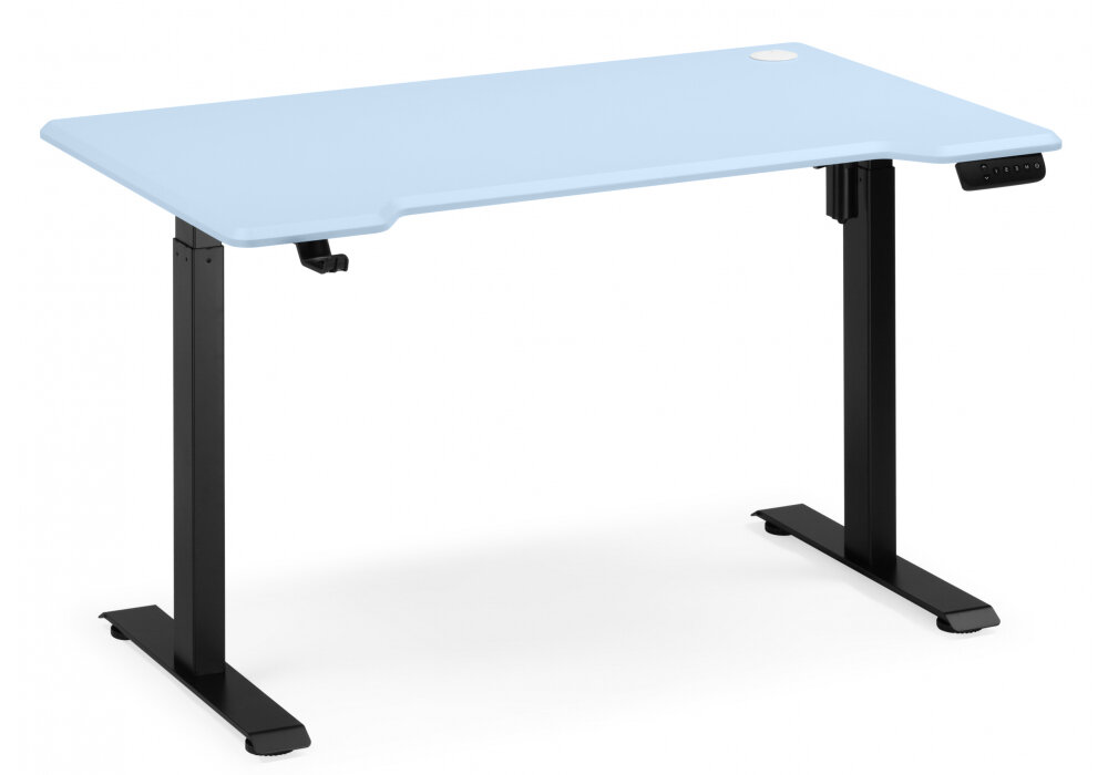 Компьютерный стол Маркос woodville голубой и синий, металл и пластик, прямоугольная столешница