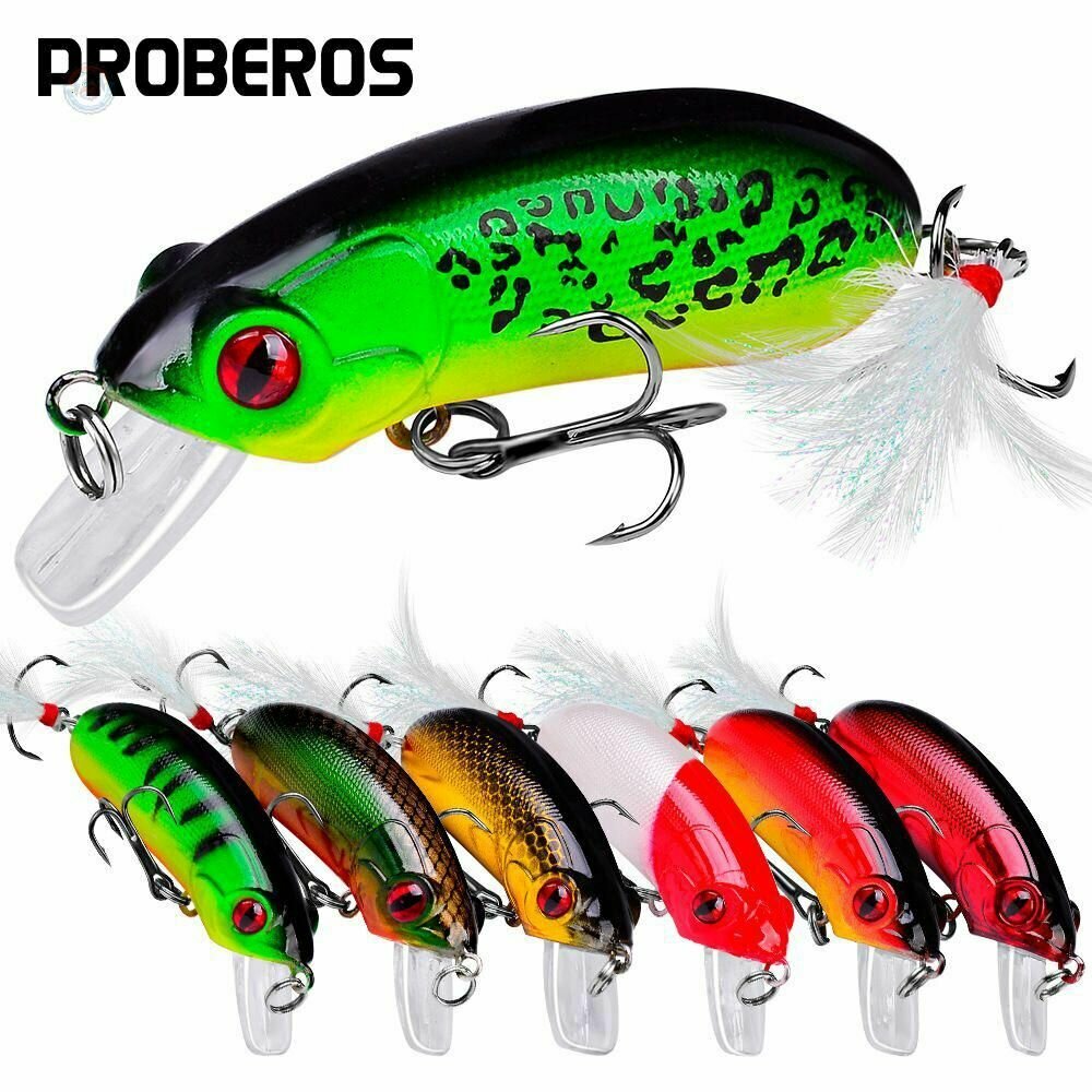 Набор воблеров для троллинга 60 мм 10 гр 5 штук, универсальные приманки для ловли щуки, окуня, жереха и голавля