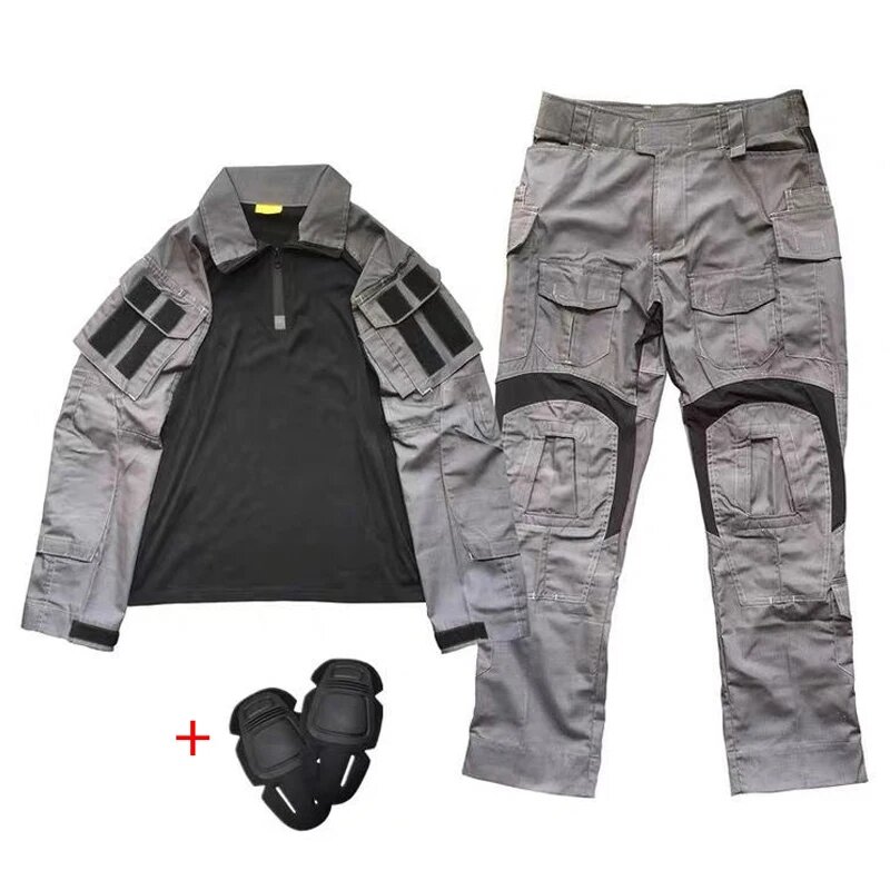 Тактический камуфляжный костюм G3 GEN3 Серый, M 75kg-83kg, grey set