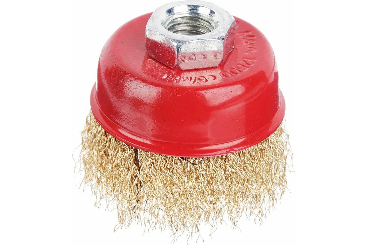 Ермак Щетка металл для УШМ чашка 65 мм М14 656-036 для обработки металла и полировки