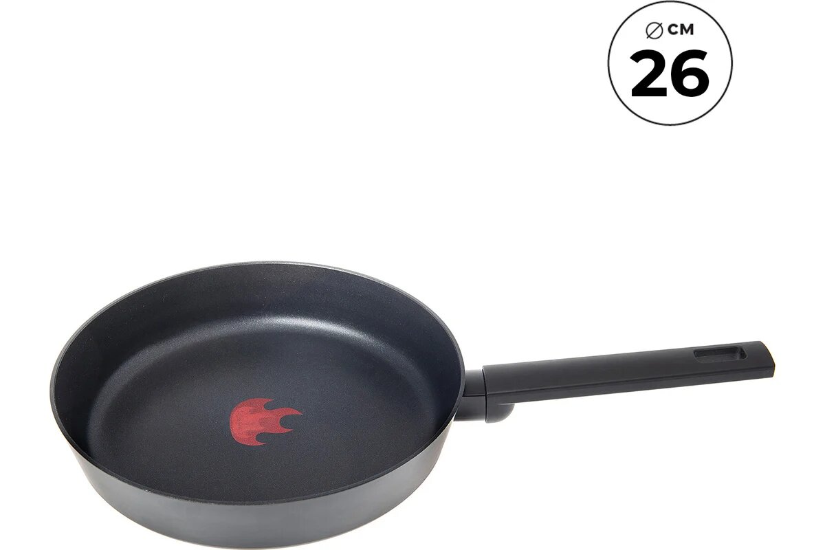 Home Queen Сковорода RED HOT с антипригарным покрытием, индукционная, диаметр 26 см, 77118