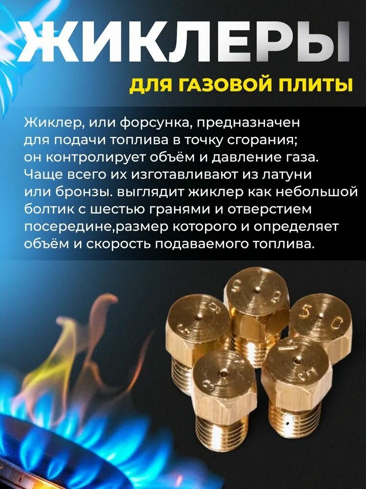 GEFEST 300 1457 1100 1200 3100 3200 3300 / Жиклеры (форсунки) для газовой плиты (Метан)