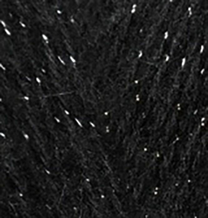 5 Мотков, ALIZE ANGORA GOLD SIMLI, 5% Металлик 20% Шерсть 75% Акрил, Цвет-60