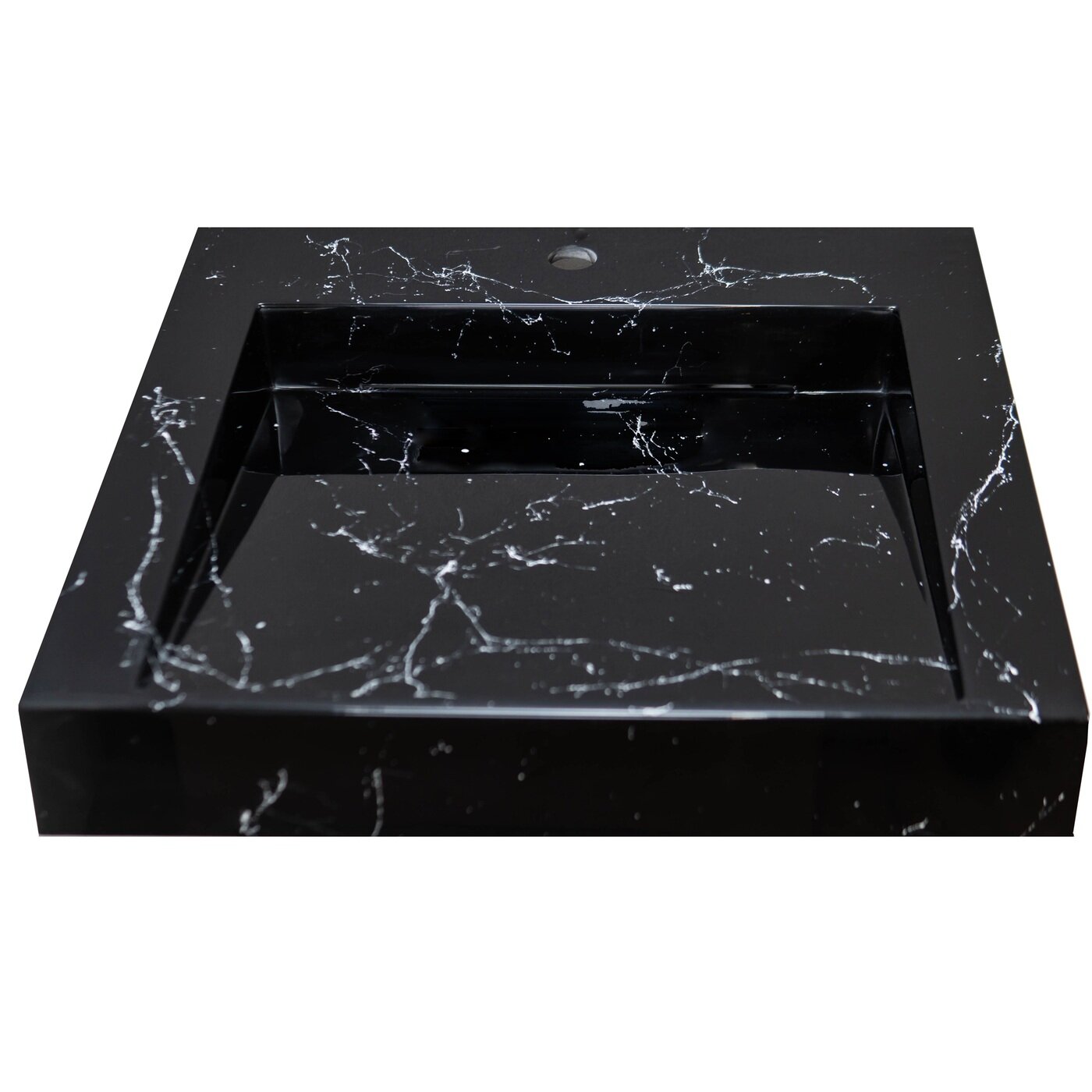 Раковина Stella Polar Берта 60х50 SP-00001744 черный мрамор