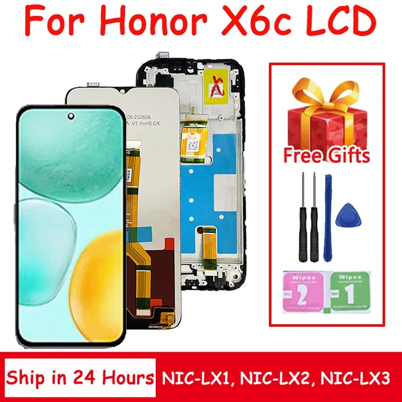 NIC-LX1 NIC-LX2 NIC-LX3 Премиум ЖК-дисплей для Huawei Honor X6c Дисплей Сенсорный экран Дигитайзер Панель в сборе X6C Рамка экрана LCD With Frame