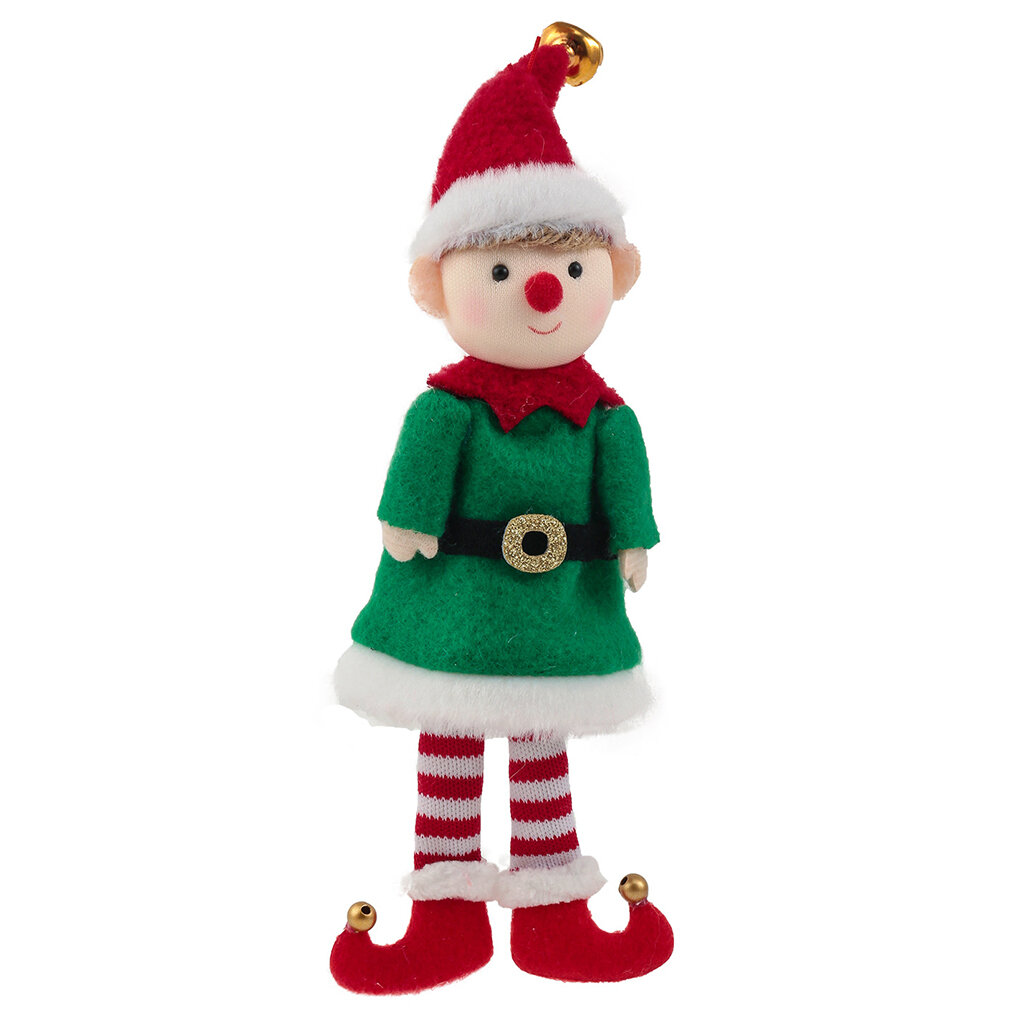 Рождественская кукла Эльф Кукла Маленький Шарм Украшение Рождественской елки Кулон-Мужской Эльф