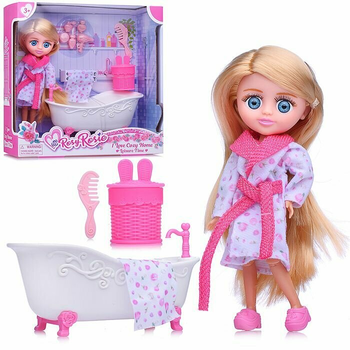 Кукла Oubaoloon "Елена", с аксессуарами, 16 см, подвижные руки и ноги