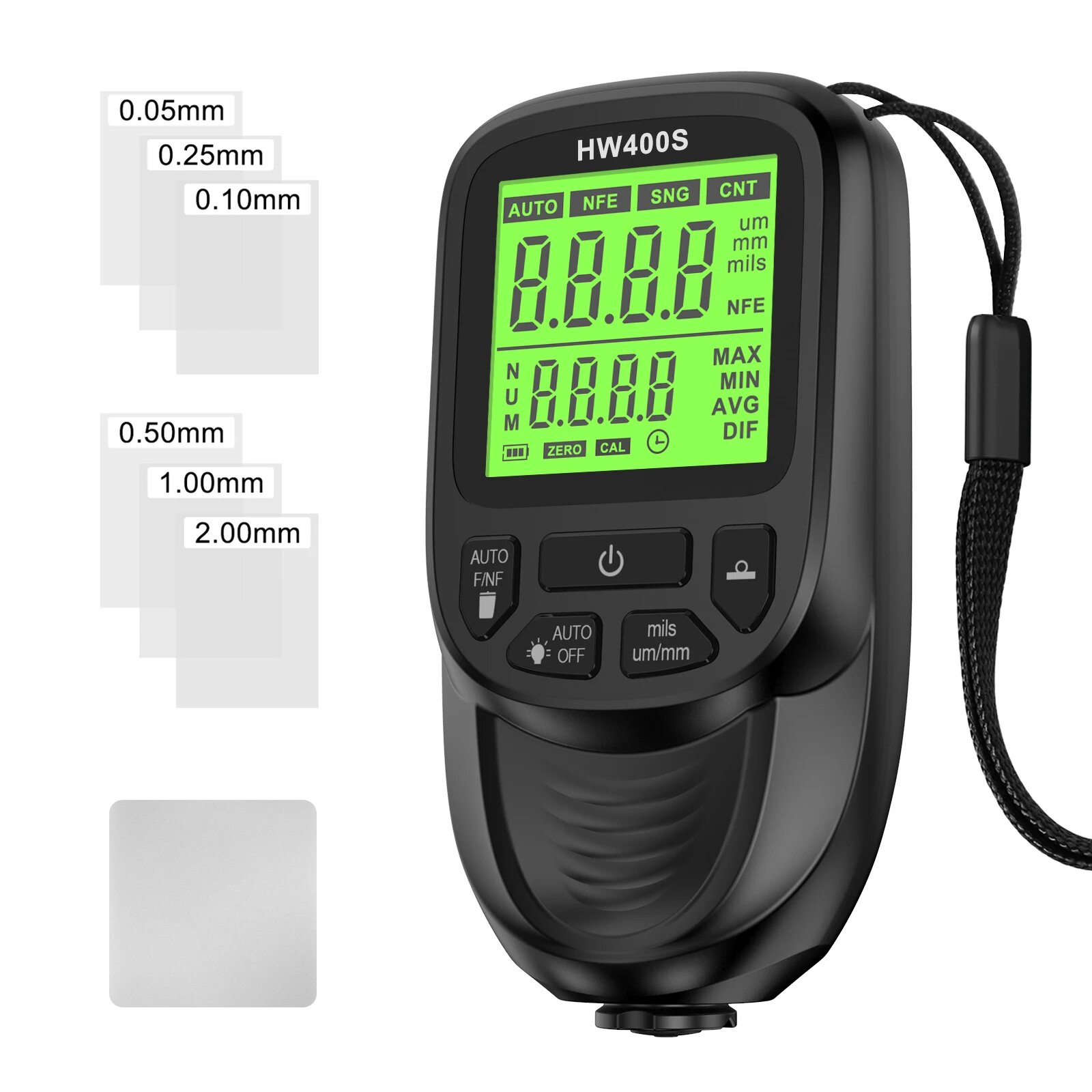 Тестер толщины краски HW400S Black