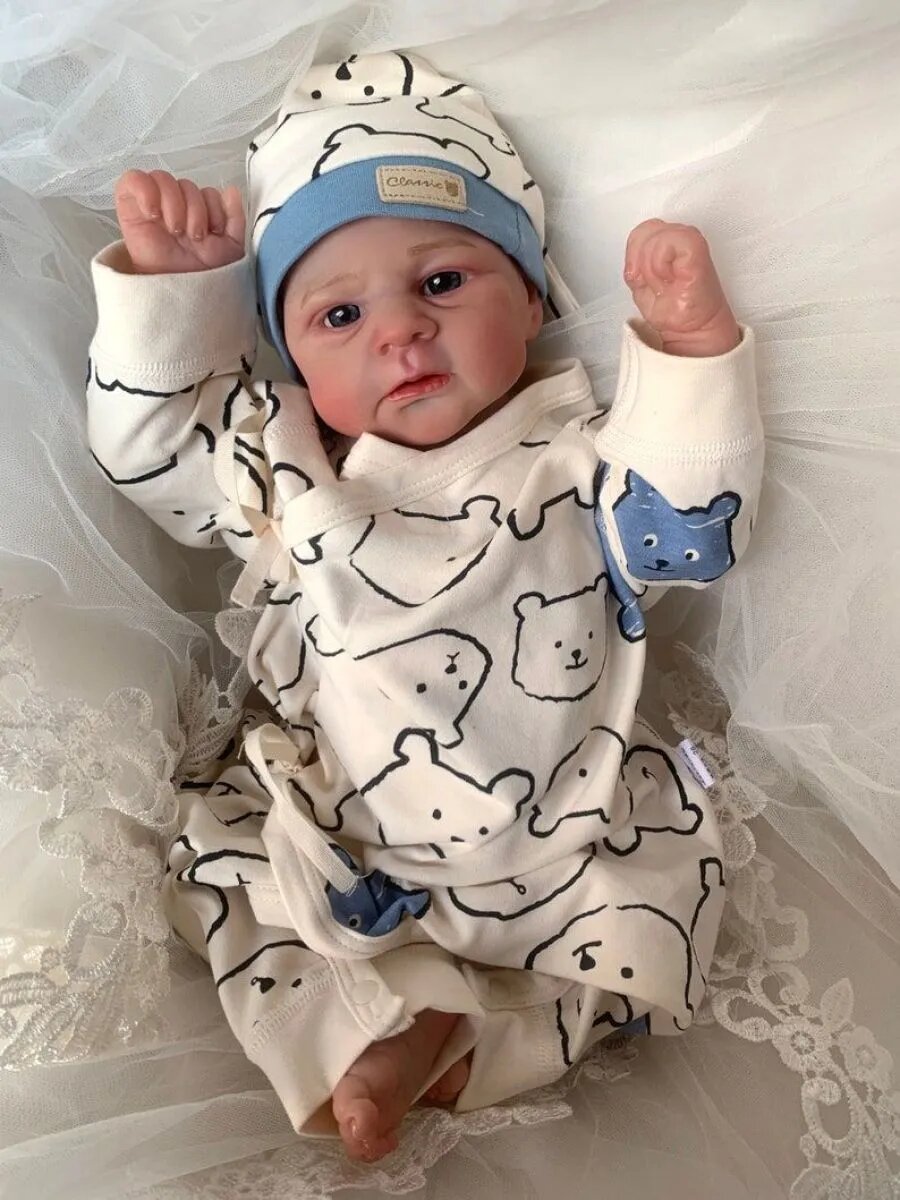 Кукла Реборн NPK из мягкого твердого винила,46 см, Мальчик