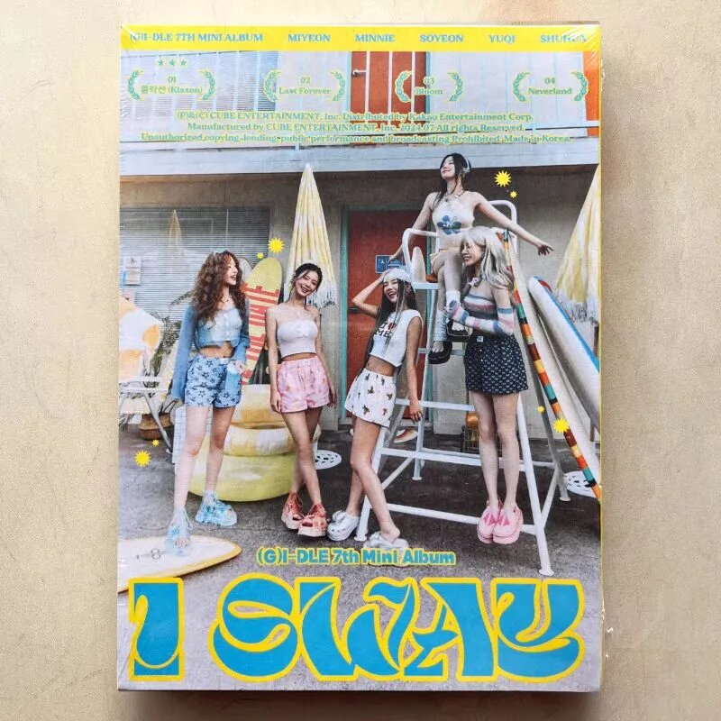 Оригинальный альбом (G)I-DLE - 7th Mini Album I SWAY, синяя версия(Wave ver)