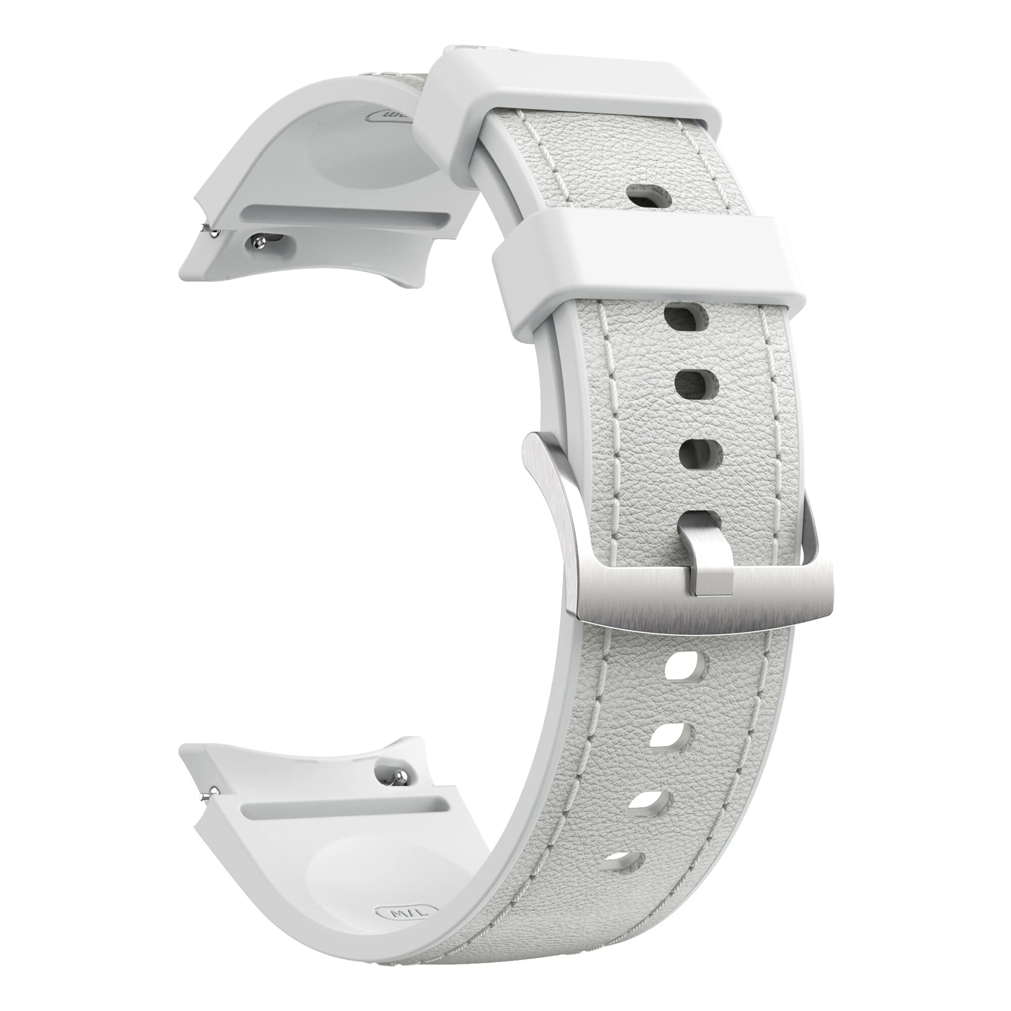 Белый резиновый браслет CAOWTAN для Samsung Galaxy Watch FE