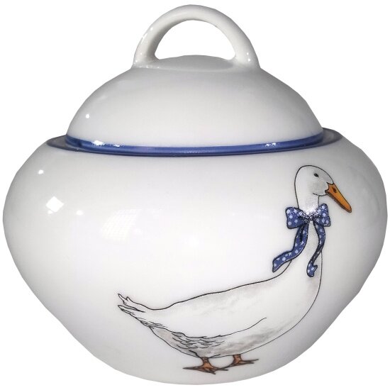 Сахарница Thun 1794 "Saphyr", декор "Гуси", 180 мл. (P123CB18KQZ2642300)