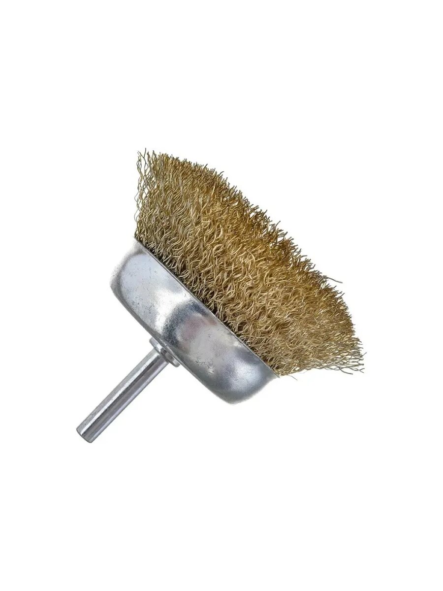 Щетка зачистная для дрели торцевая D-75мм. витая