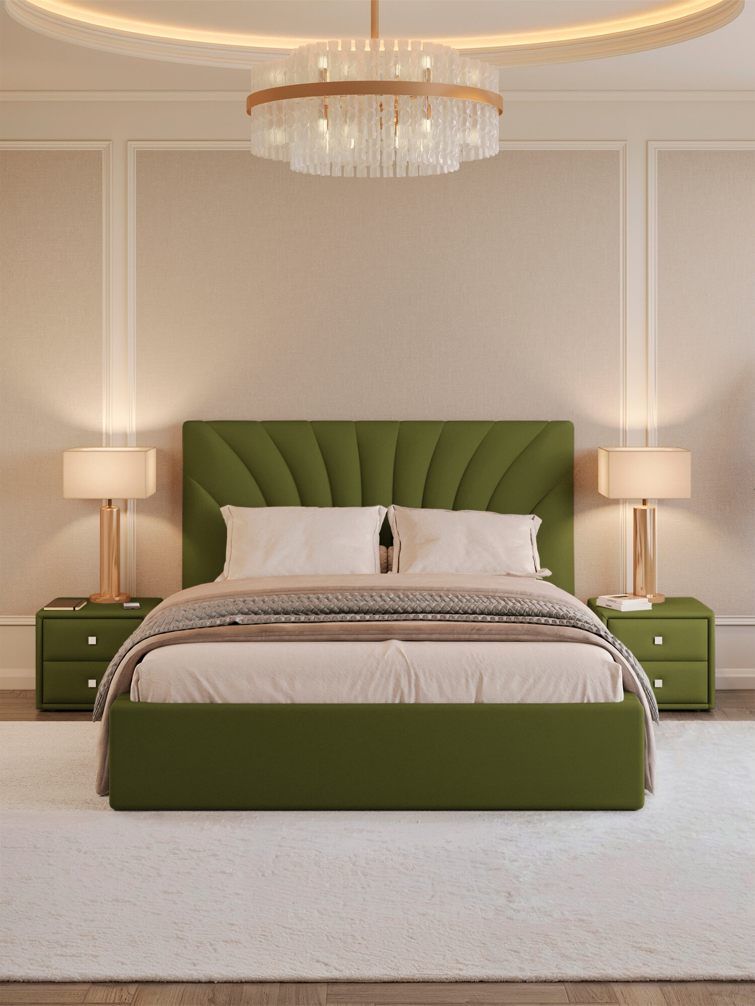 Кровать двуспальная 160х200 с подъемным механизмом, Ариэль с мягким изголовьем для дома и спальни, ортопедическое основание, ящик для белья