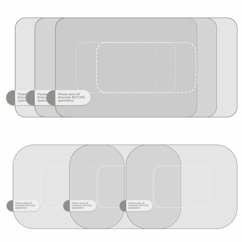 Электростатическая пленка на лобовое стекло для видеорегистратора, устойчивая к царапинам прозрачная монтажная наклейка, простая установка, 10 шт.