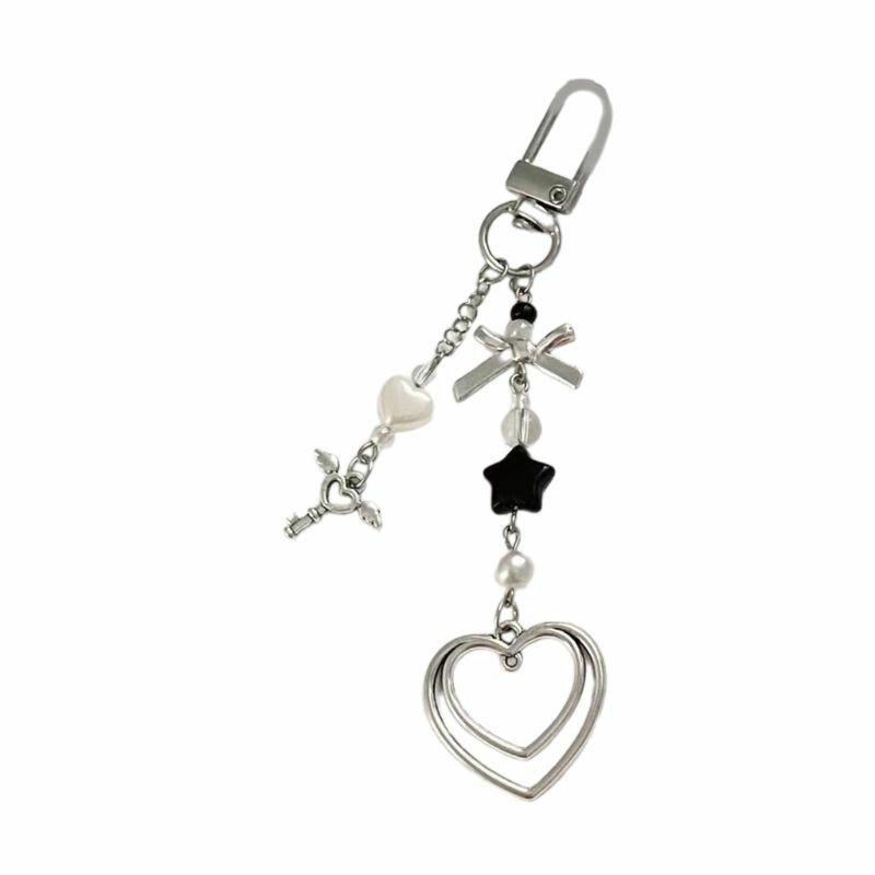 Брелок с бабочкой, цепочка Gooben, подвеска на цепочке для мобильного телефона-16 темных двойных любовных Сердечек