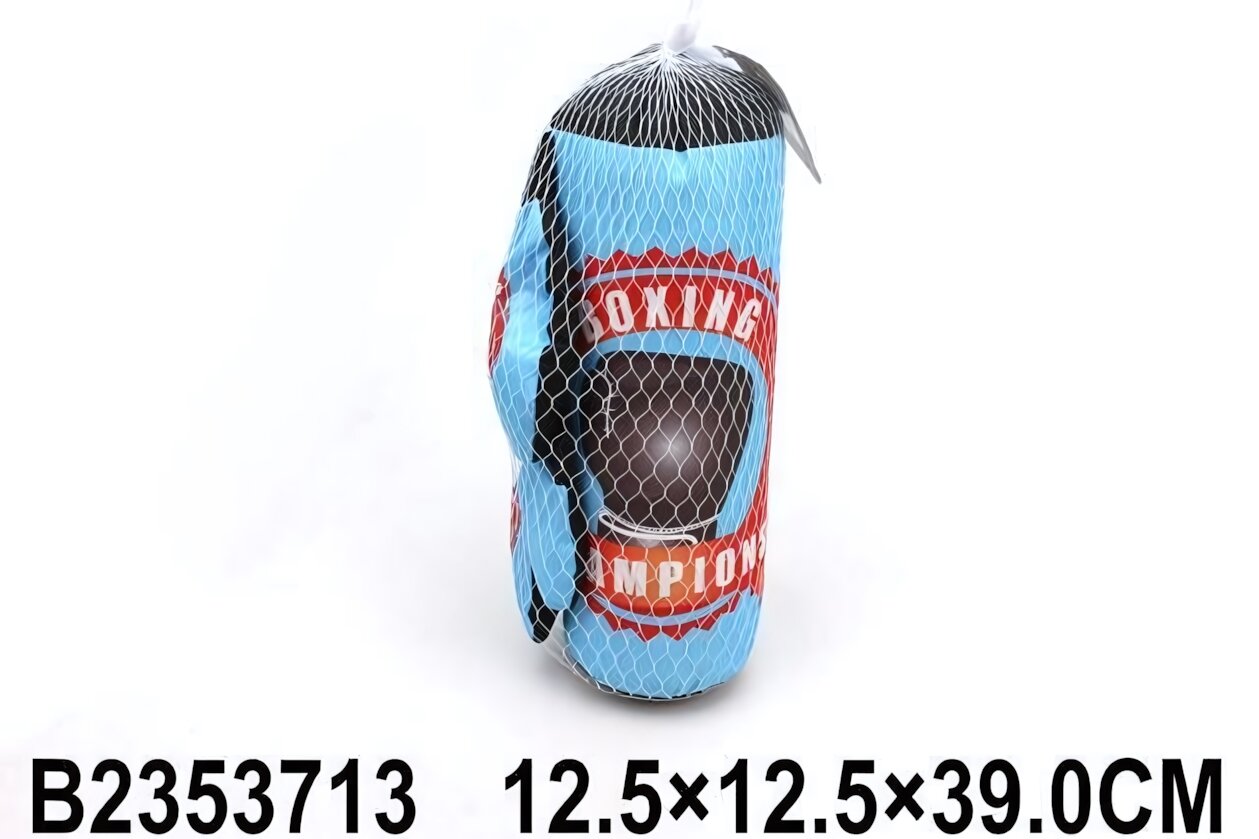 Набор боксерских перчаток 'BOXING CHAMPION', размер 12.5×12.5×39см, черно-синий