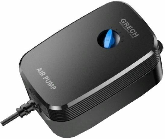 Компрессор SUNSUN CQ-100, бесшумный, пластик, 3.8W, для аквариумов