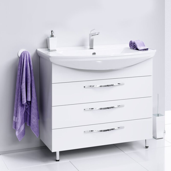 Тумба для комплекта Aqwella Allegro 105 с 3 ящиками