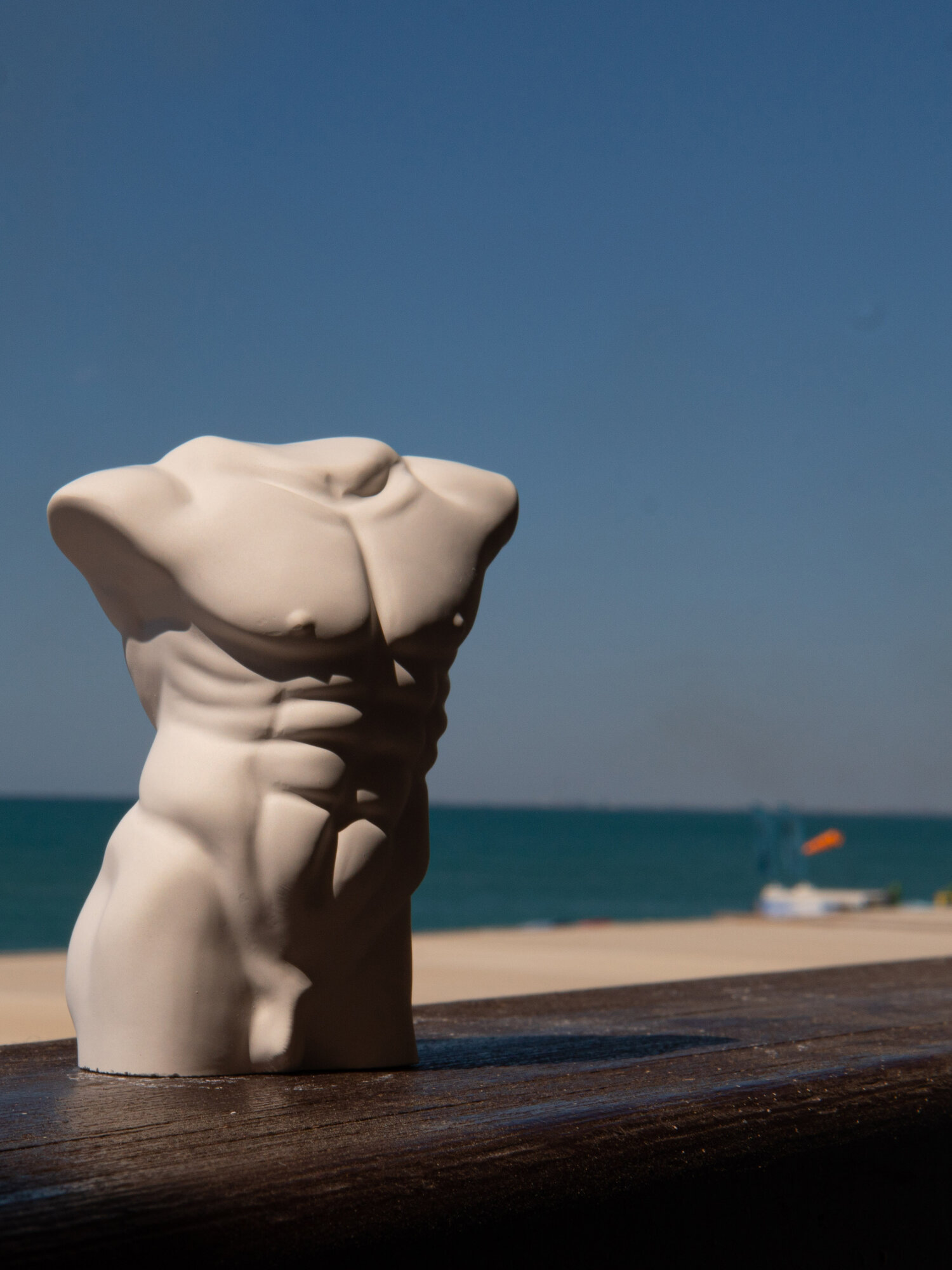 Статуэтка "Мужской торс", гипс, 8.5х6.4х8.5 см, ручная работа