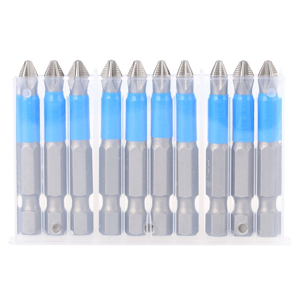 Набор магнитных сверл PH2 5 мм, стальные крестообразные сверла S2, противоскользящие, для сверления дерева, металла и гипсокартона, быстрорежущая сталь, сильные магниты