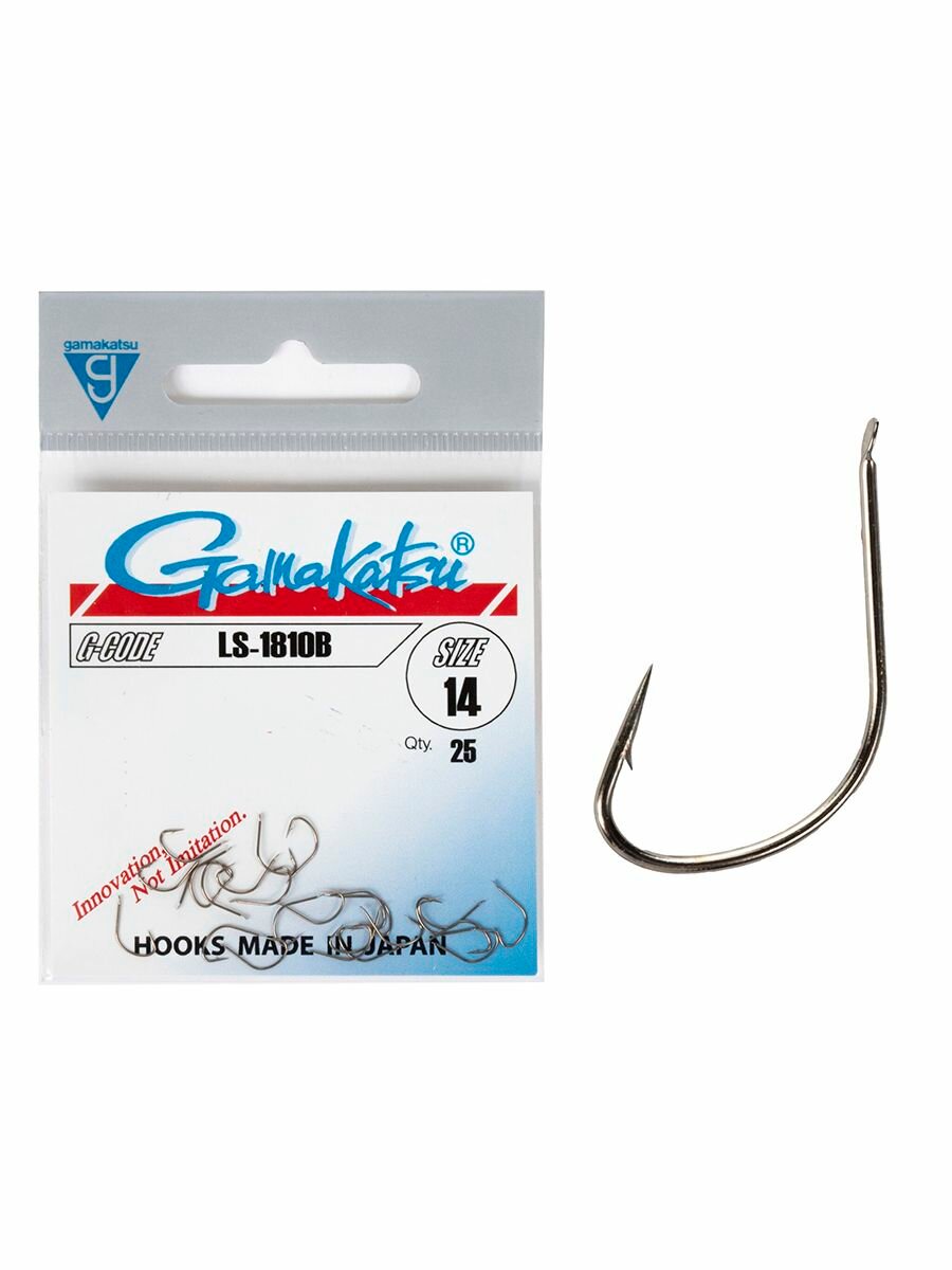 Крючки Gamakatsu LS-1810B HOOKS BRONZE размер 14 (упк.25шт.)