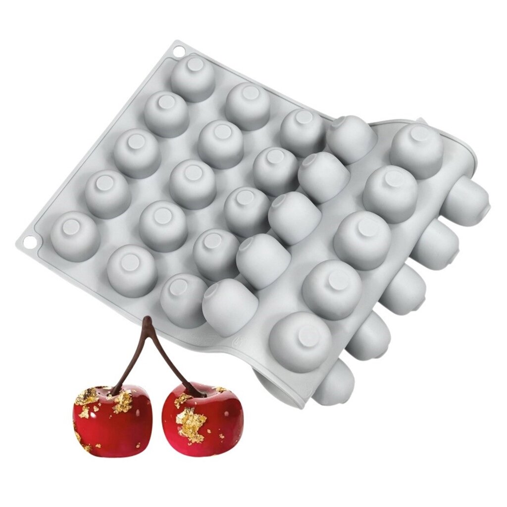 Шоколадные Формочки Маленькой Вишневой формы, Формочки Для Мусса, Пасты, Принадлежности Для Выпечки, Силиконовый Материал, Подходящий для Выпечки своими руками.