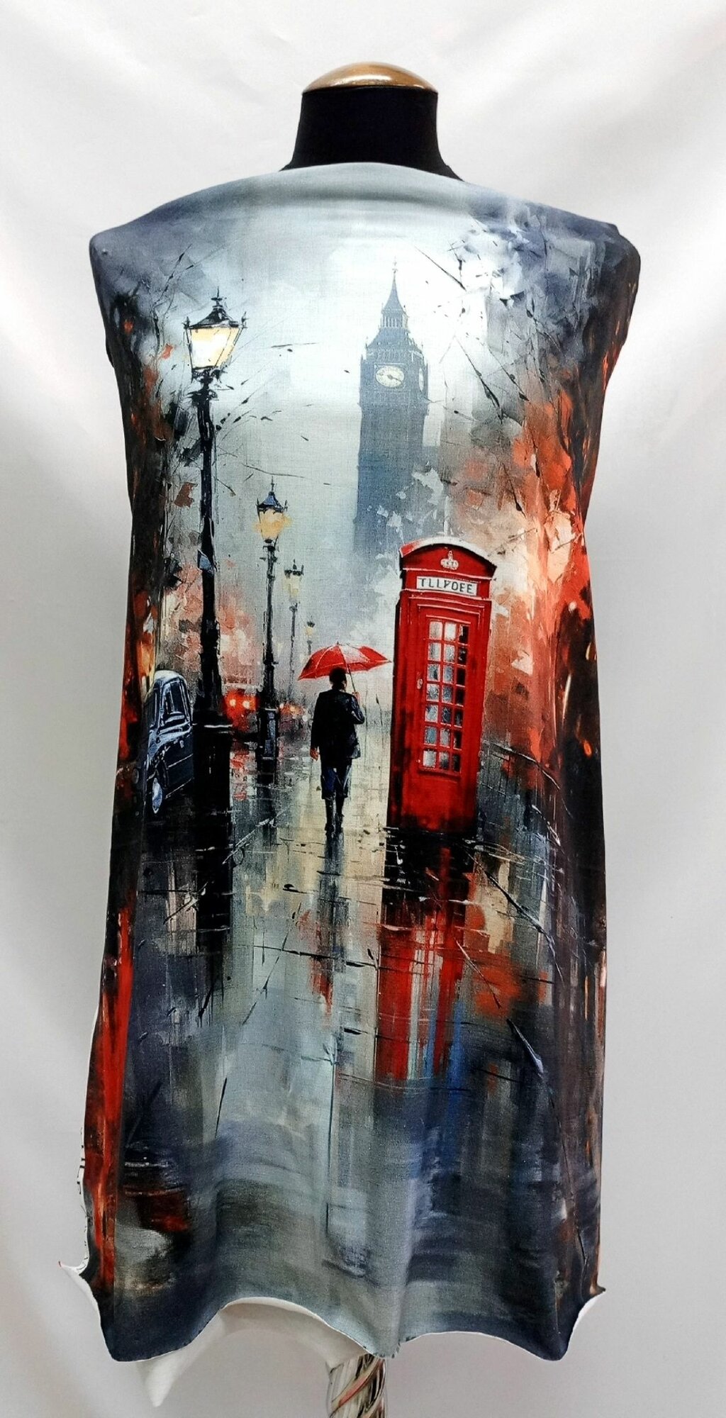 Трикотаж кулирка с лайкрой купон "Лондон", ткань для шитья, 75*180