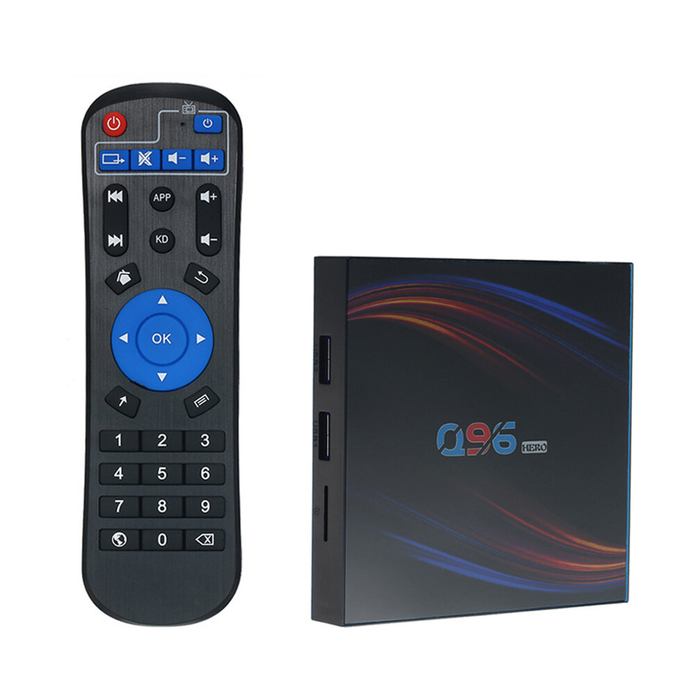 Q96HERO Андроид 10.0 смарт ТВ Box Allwinner H616 Quad-core UHD 4K Media Player