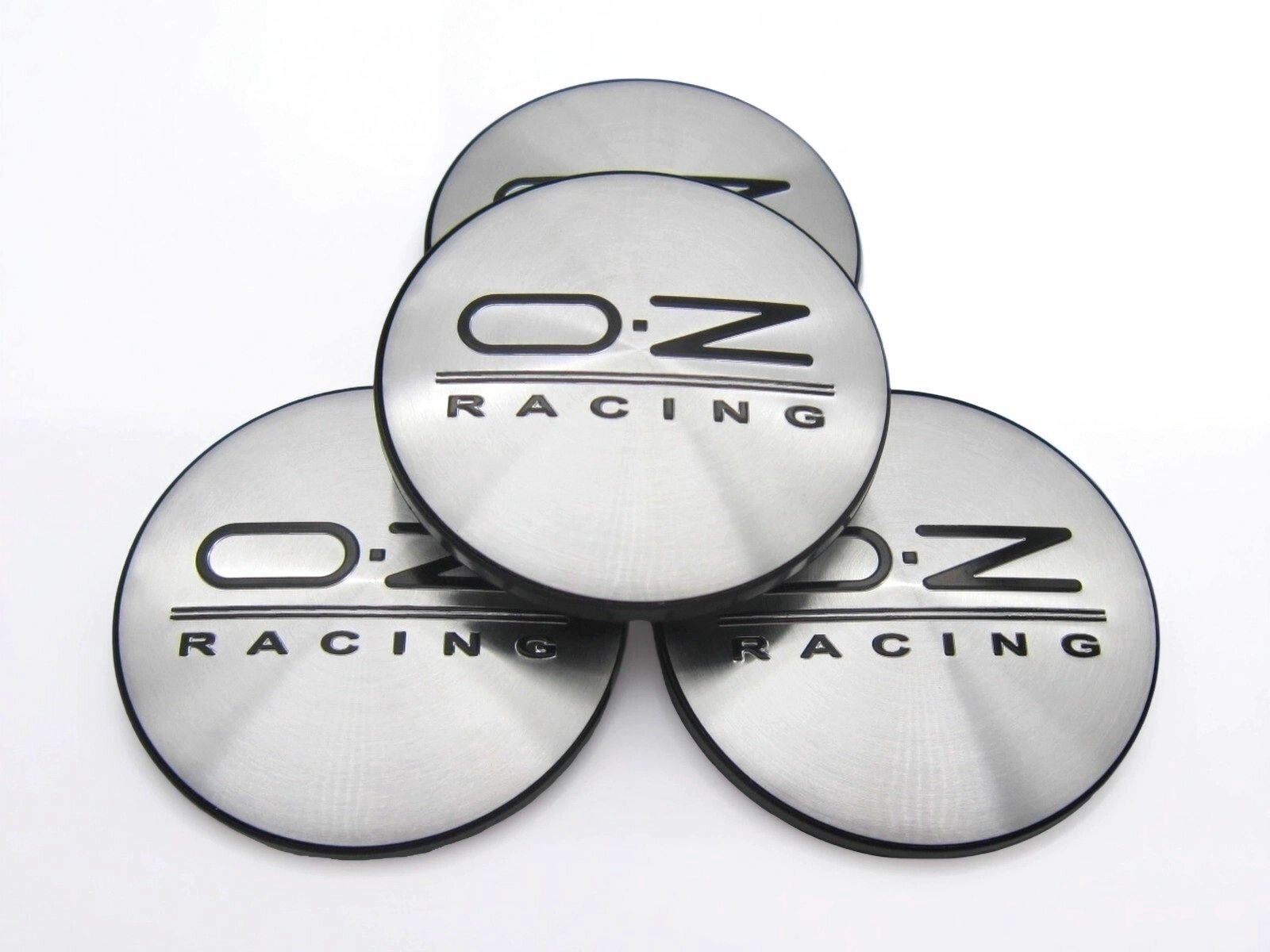 Колпачки заглушки на литые диски КиК OZ Racing chrome 62/55/10, комплект 4 шт.
