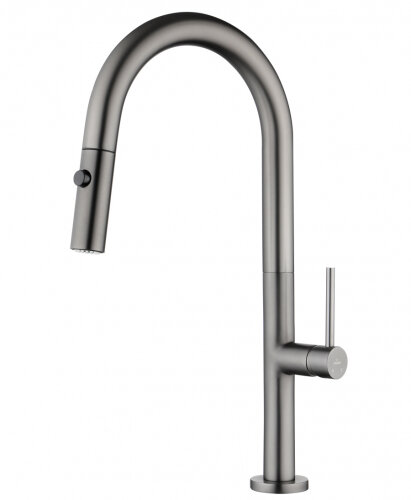 Смеситель для кухонной мойки Kaiser® Kaiser Merkur (26466-15), сталь вороненая