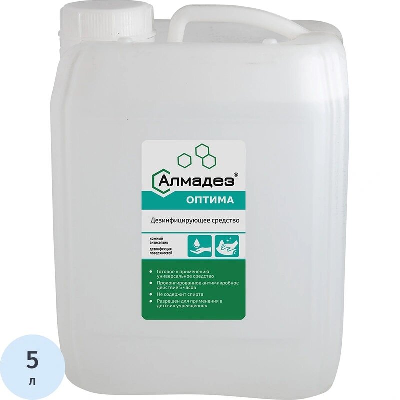 Антисептик кожный Алмадез-Оптима, на водной основе, 5 л (евро)