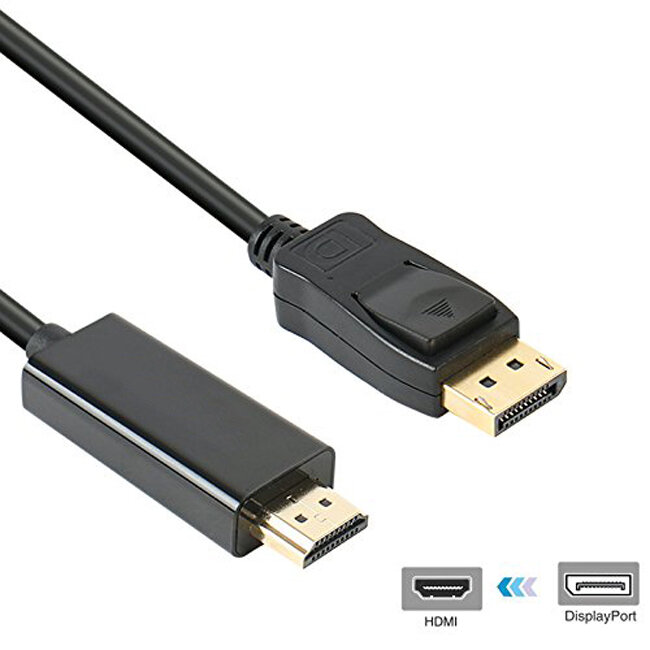 Видеоадаптер-кабель 1.8 м DisplayPort M -> HDMI M (ORIENT C706)