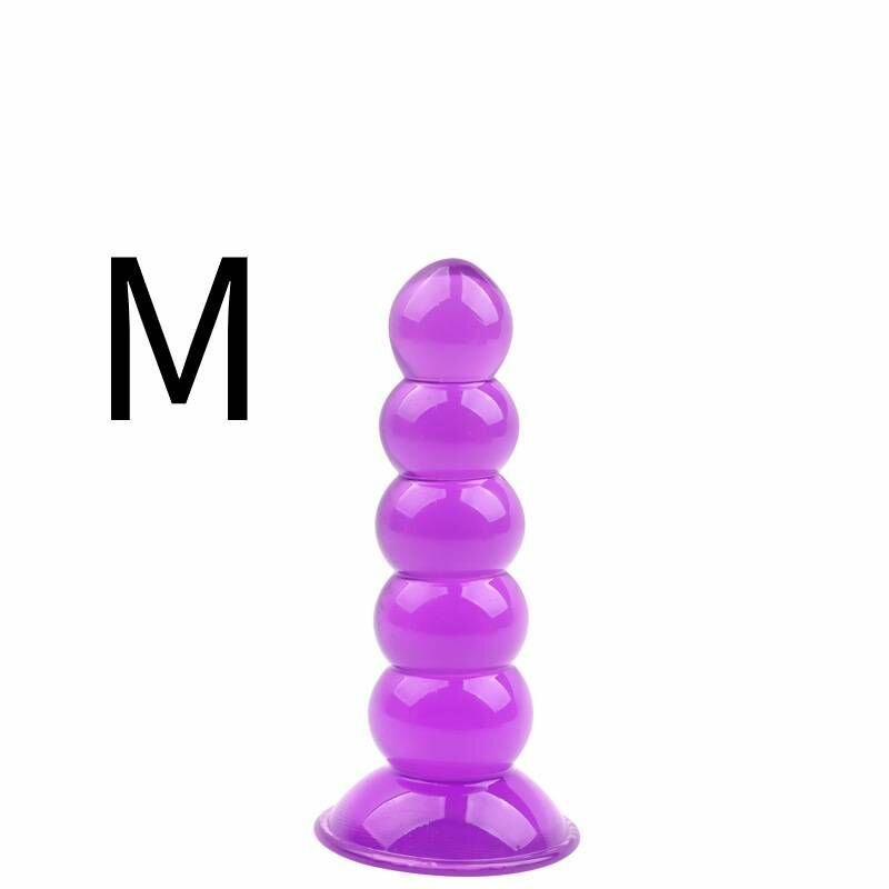 Длинные толстые анальные шарики с присоской массажер простаты, стимулятор точки G, анальный тренажер для мужчин, женщин и пар (5 шариков)