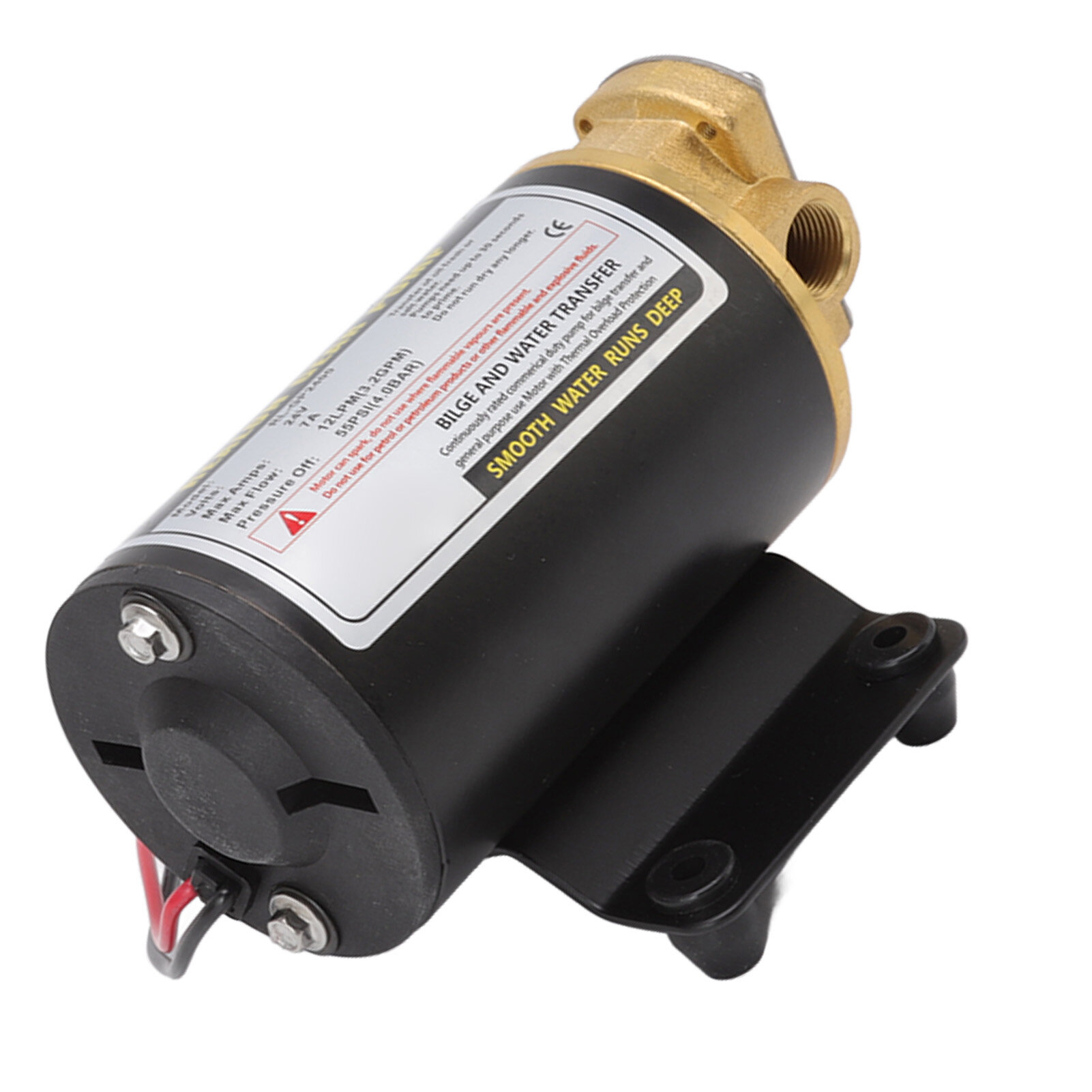 Электрический шестеренный масляный насос, термозащитный моторный насос, маслоперекачивающий насос с латунным разъемом для дизельного двигателя RL GP2400 24 В 7A