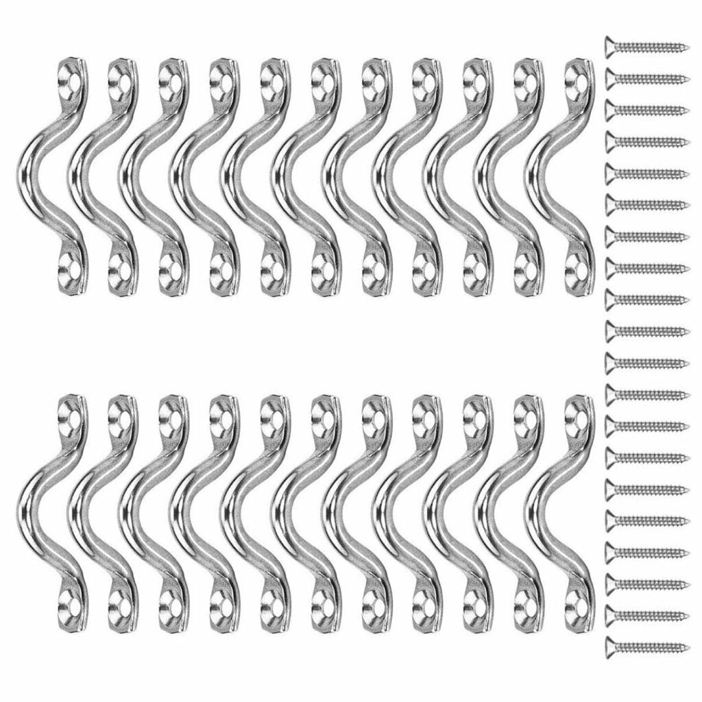 22 шт, потолочное крепление U-образные, устойчивые к окислению ремни для глаз и монтажные аксессуары, набор нержавеющих крючков для потолочного монтажа